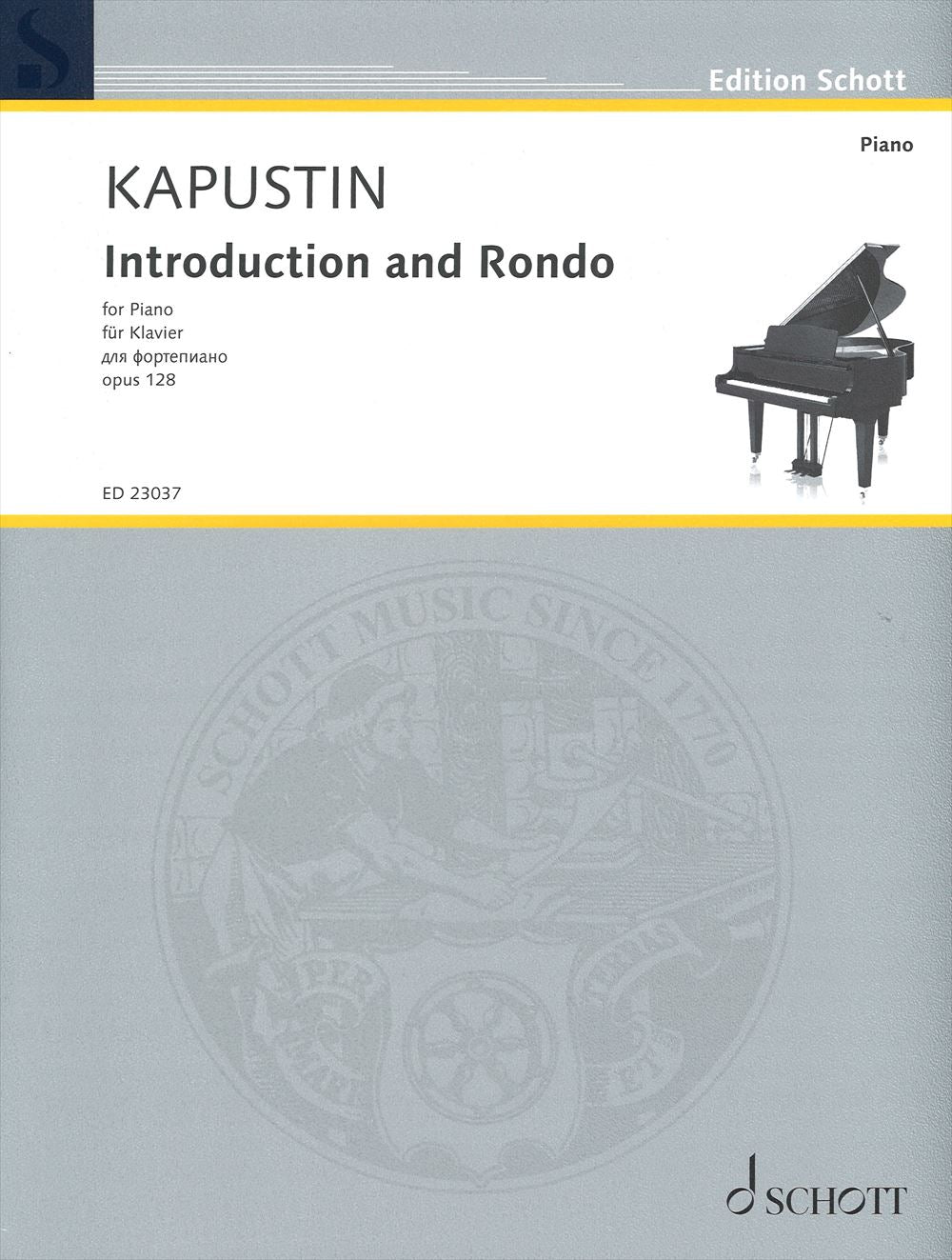 Introduction and Rondo op.128 - 序奏とロンド 作品128 - カプースチン — 楽譜専門店 Crescendo ...